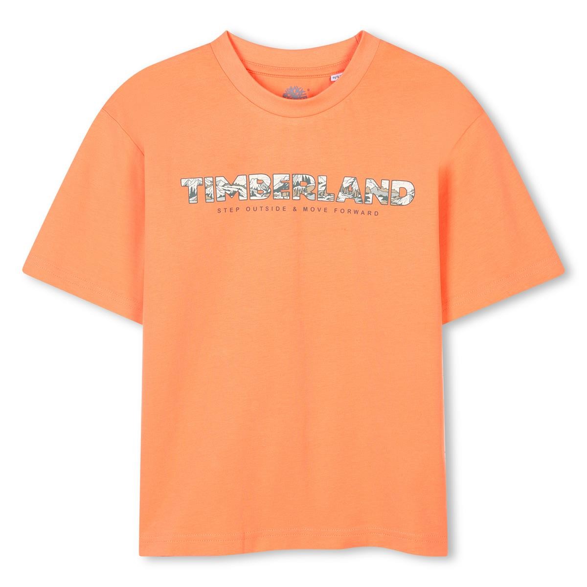 Timberland - Nectarine t -shirt & writing logo – Louline Kids